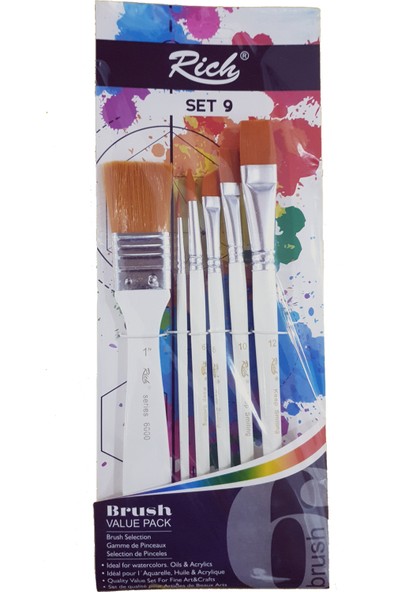 Rich Keep Smile Zemin Fırça 6'lı Set