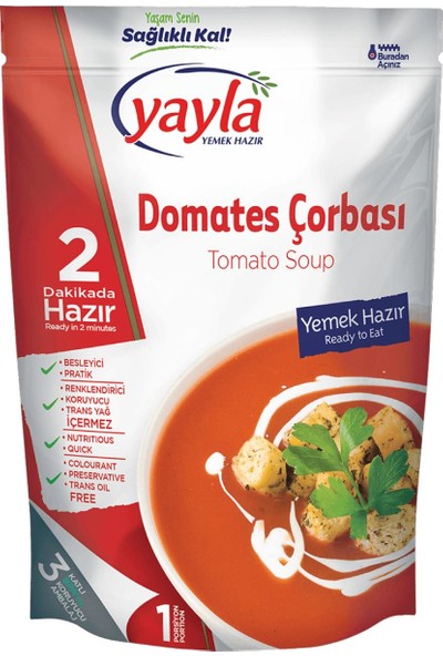Yayla Domates Çorbası 250 gr 3'Lü Paket