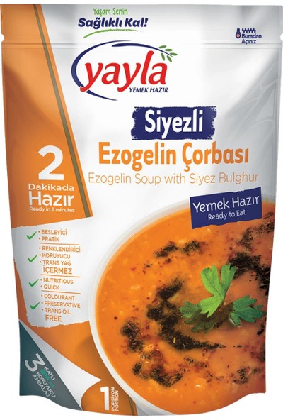 Yayla Siyezli Ezogelin Çorbası 250 gr 3'Lü Paket
