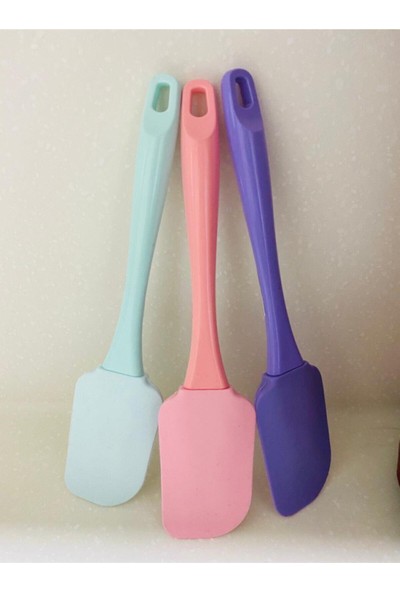 Lyroll Renkli 3'lü Silikon Spatula Seti