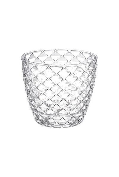 Serinova Büyük Boy 5 lt Tabaklı Kristal Şeffaf Orkide Saksısı KAP03