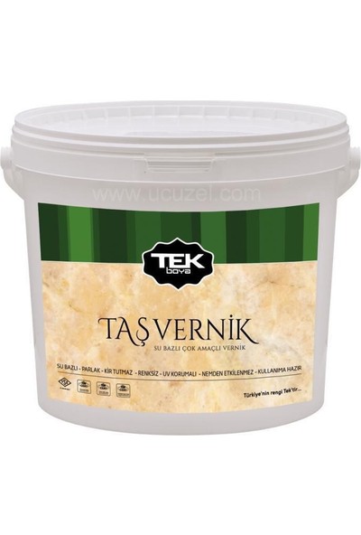 Tek Boya Su Bazlı Çok Amaçlı Taş Vernik Renksiz 0,75 Litre Tek Boya Su Bazlı Çok Amaçlı Taş Vernik Renksiz 0,75 Litre