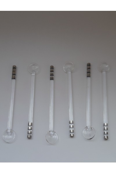 Üncam Yaldızlı Cam Çay Kaşığı 6 Adet