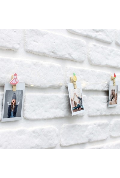 Petrix LED Işıklı 12'li Fotoğraf Mandalı 25 LED Petrix LED Işıklı 12'li Fotoğraf Mandalı 25 LED