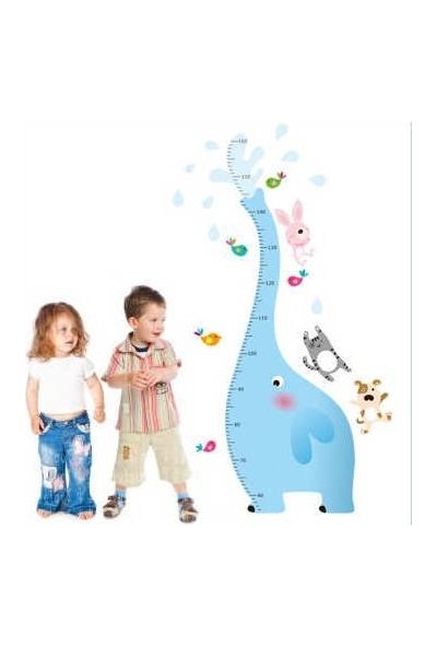 Cosy Home Gift Boy Ölçer Fil Sevimli Arkadaşları Ev Dekor Sticker