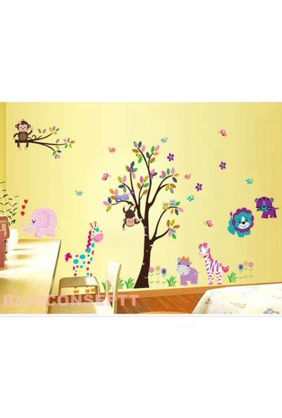 Cosy Home Gift Asia Hayvanları Sevimli Büyük Boyut Ev Duvar Dekor Sticker Cosy Home Gift Asia Hayvanları Sevimli Büyük Boyut Ev Duvar Dekor Sticker