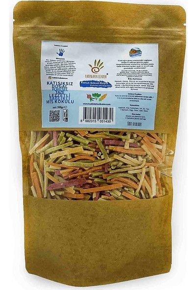 Kadınların Elinden Karışık Sebzeli Erişte 500 gr Kadınların Elinden Karışık Sebzeli Erişte 500 gr