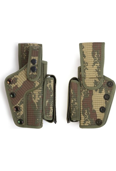 Asker Kolisi Kamuflaj Asker Tabanca Kılıfı Çıt Çıtlı Askeri Kılıf 9 mm Asker Kolisi Kamuflaj Asker Tabanca Kılıfı Çıt Çıtlı Askeri Kılıf 9 mm
