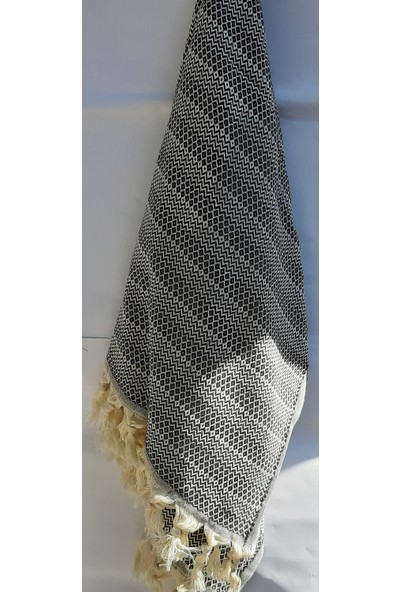 Plaj Dükkanı Siyah Peştemal Plaj Havlusu Sauna, Yoga, Fitness Için Çok Amaçlı Kullanım. 100X180CM