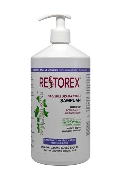 Restorex 1000ml Şampuan Saç Dökülmesine Karşı Saçlara Sarmaşık Özlü