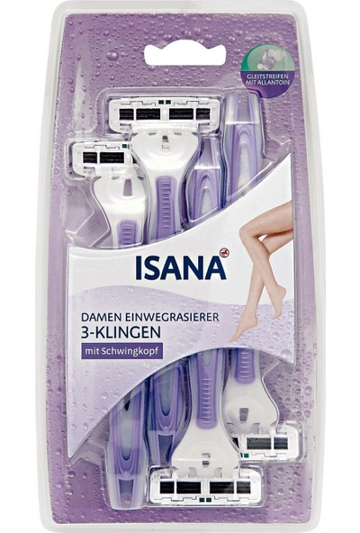 Isana Kullan At Tıraş Bıçağı 3 Bıçaklı 4'lü Isana Kullan At Tıraş Bıçağı 3 Bıçaklı 4'lü