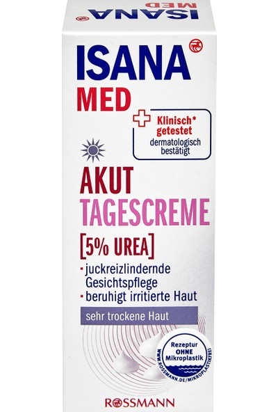 Isana Med Gündüz Bakım Kremi %5 Üre Içerikli Çok Kuru Ciltler Için 50 ml