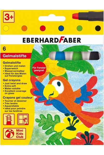Eberhard Faber Gel Crayon Sulandırılabilir Jel Mum Boya 6 Renk Basic Eberhard Faber Gel Crayon Sulandırılabilir Jel Mum Boya 6 Renk Basic