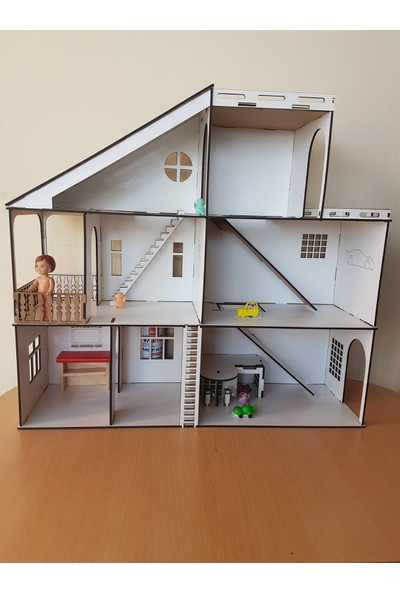 Mina Ahşap Otoparklı Oyun Evi