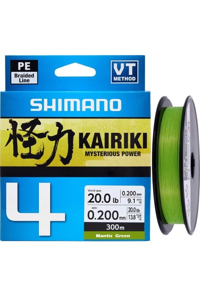 Shimano Kairiki 4 150M Mantis Green Ip Misina Shimano Kairiki 4 150M Mantis Green Ip Misina