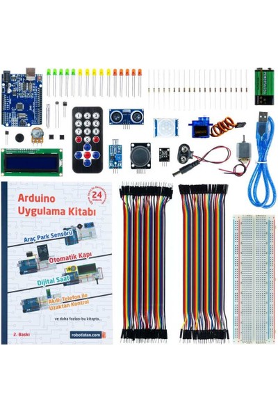 Robotistan Arduino Süper Başlangıç Kiti Rev3 - Videolu Arduino Eğitim Seti Robotistan Arduino Süper Başlangıç Kiti Rev3 - Videolu Arduino Eğitim Seti
