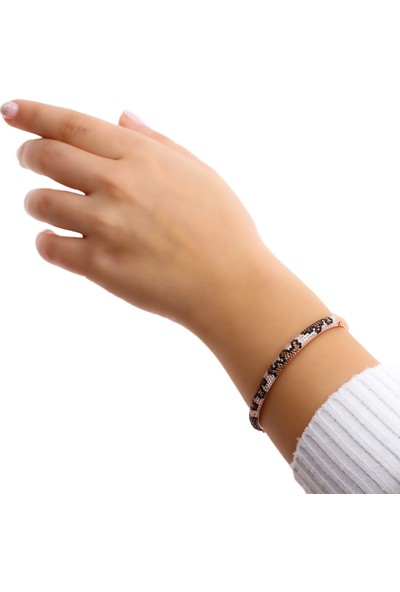 Medusa Silver Leopar Bileklik