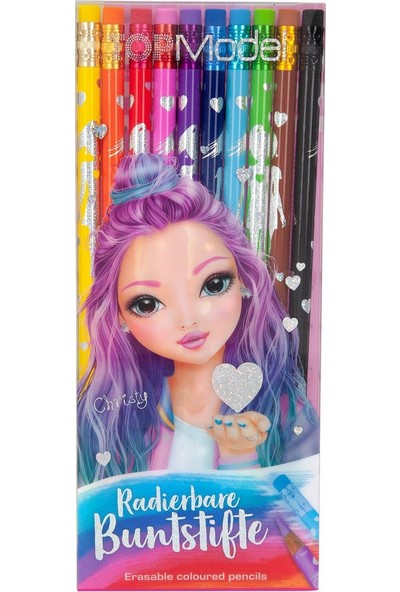 Top Model Erasable Coloured Pencils Renkli Kalem Seti