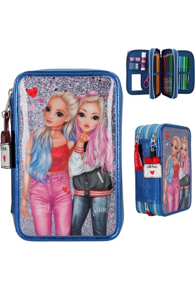 Top Model Filled Triple Pencil Case Love Letters 3 Katlı Dolu Kalem Kutu Top Model Filled Triple Pencil Case Love Letters 3 Katlı Dolu Kalem Kutu