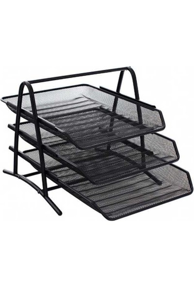 Stilo Metal Evrak Rafı 3'lü Siyah Stilo Metal Evrak Rafı 3'lü Siyah