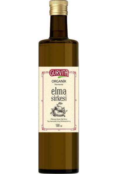 Gurvita Organik Elma Sirkesi 500 ml