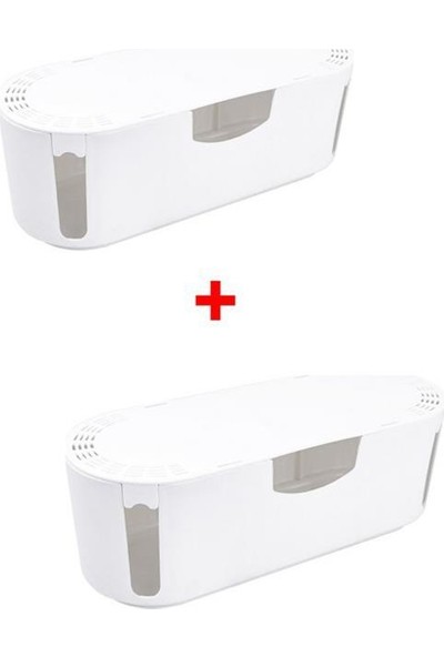 Decobella 2 Adet Kablo Gizleme ve Düzenleme Kutusu