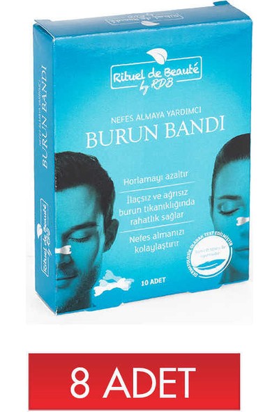 8 x Rituel De Beaute Burun Nefes Bandi (Horlama Azaltici) (Toplam 8 Adet) 8 x Rituel De Beaute Burun Nefes Bandi (Horlama Azaltici) (Toplam 8 Adet)