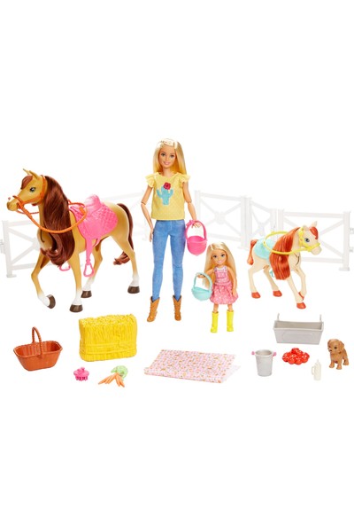 Barbie® ve Chelsea Muhteşem Atları Oyun Seti ( 15 'ten fazla aksesuarlı) FXH15 Barbie® ve Chelsea Muhteşem Atları Oyun Seti ( 15 'ten fazla aksesuarlı) FXH15