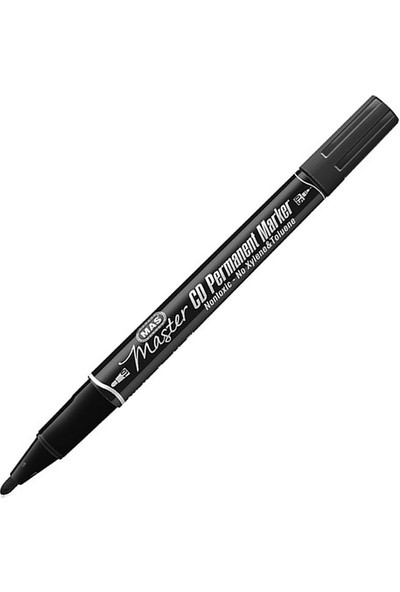 Mas 6414 CD Marker Çift Uç Siyah 12'li Mas 6414 CD Marker Çift Uç Siyah 12'li