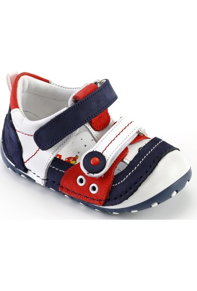 Kaptan Junior İlkadım Deri Erkek Bebek Çocuk Ayakkabı Patik Imse 802 K-Lacivert