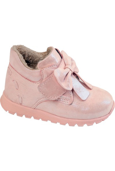 Kaptan Junior Kız Deri Bebek Ayakkabı Bot Bdrk 701 Pembe