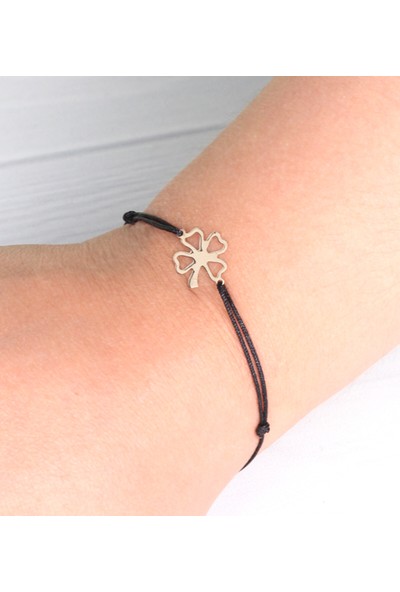 Ejoya 14 Ayar Altın Şans Yoncası Bileklik 88854