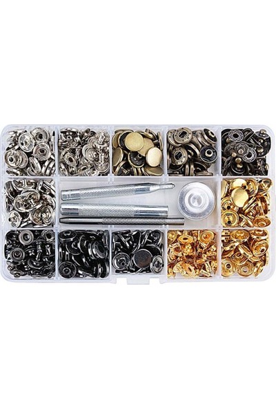 İşkur Makina 120 Set 12,5 mm Metal Çıt Çıt ve Saklama Kutusu İşkur Makina 120 Set 12,5 mm Metal Çıt Çıt ve Saklama Kutusu