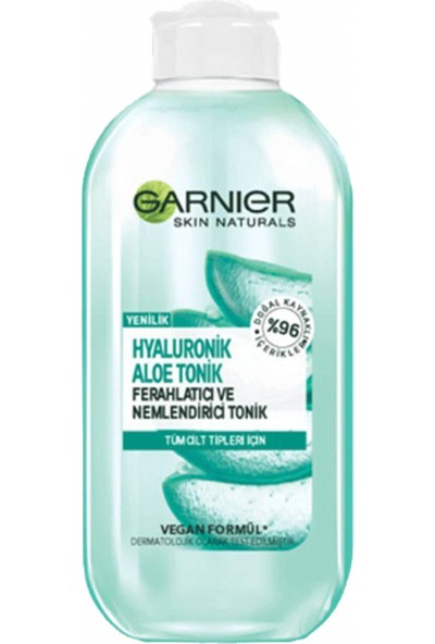 Garnier Hyaluronik Aloe Tonik Ferahlatıcı ve Nemlendirici Vegan Formül 200 ml Garnier Hyaluronik Aloe Tonik Ferahlatıcı ve Nemlendirici Vegan Formül 200 ml