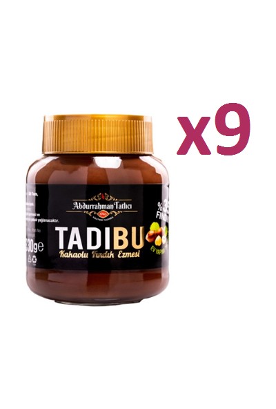 Abdurrahman Tatlıcı Tadıbu Kakaolu Fındık Ezmesi 330 gr 9'lu Abdurrahman Tatlıcı Tadıbu Kakaolu Fındık Ezmesi 330 gr 9'lu