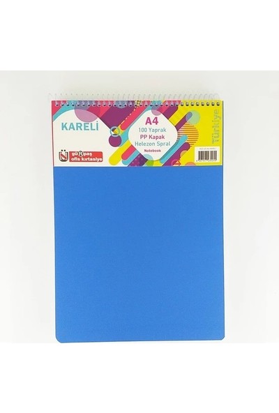 Gürpaş Üstten Spiralli Kareli A4 100 Yaprak