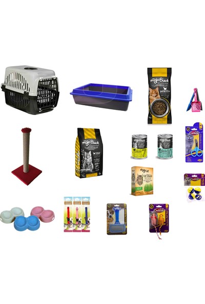 Kedi Başlangıç 15 Parça Bakım Seti