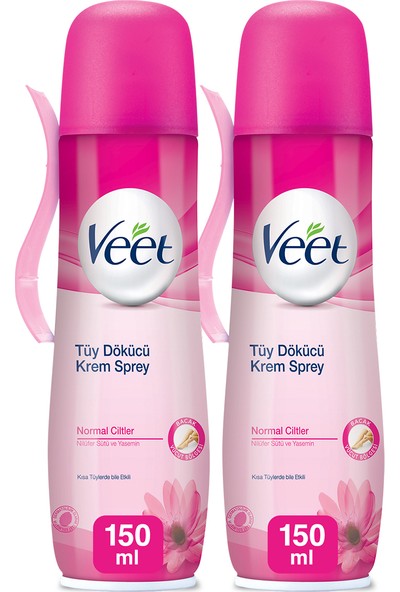 Veet Tüy Dökücü Sprey Bacak & Vücut Bölgesi Normal Ciltler 150 ml X 2 Veet Tüy Dökücü Sprey Bacak & Vücut Bölgesi Normal Ciltler 150 ml X 2