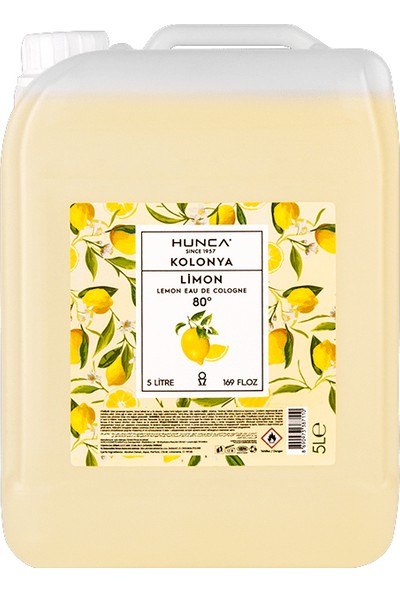 Hunca Limon Kolonyası 5 lt Hunca Limon Kolonyası 5 lt