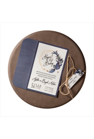 İklim İpli Düğün Davetiyesi