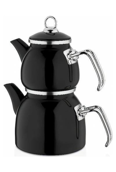 Sinbo STO-6690 Orta Boy Emaye Çaydanlık - Siyah