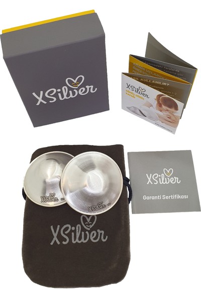 XSilver Koruyucu Gümüş Göğüs Ucu Kapakları