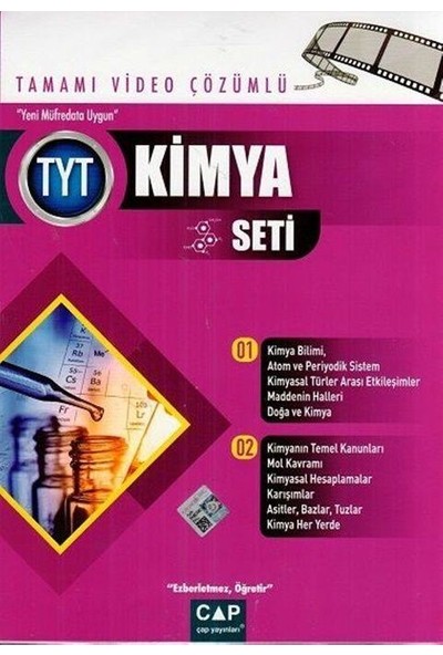 Çap Yayınları TYT Kimya Seti Çap Yayınları TYT Kimya Seti