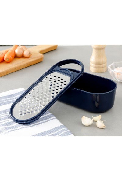 English Home Lily Plastik Hazneli Rende 23 cm Lacivert English Home Lily Plastik Hazneli Rende 23 cm Lacivert