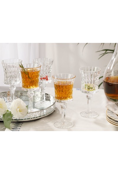 English Home Talisya Cam 6'lı Su Bardağı 130 ml Şeffaf English Home Talisya Cam 6'lı Su Bardağı 130 ml Şeffaf