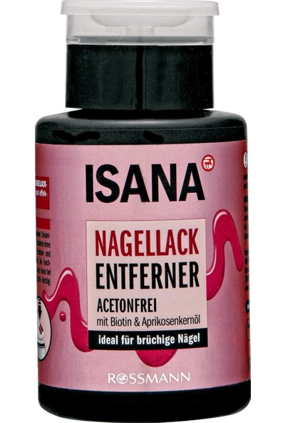 Isana Oje Çıkarıcı Asetonsuz Biotin& Kayısı Çekirdeği Yağı 175ML
