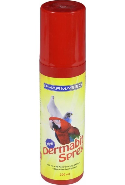 Pharmased Dermabit Kuşlar Için Tüy Deri Bakım Spreyi 200 ml Pharmased Dermabit Kuşlar Için Tüy Deri Bakım Spreyi 200 ml