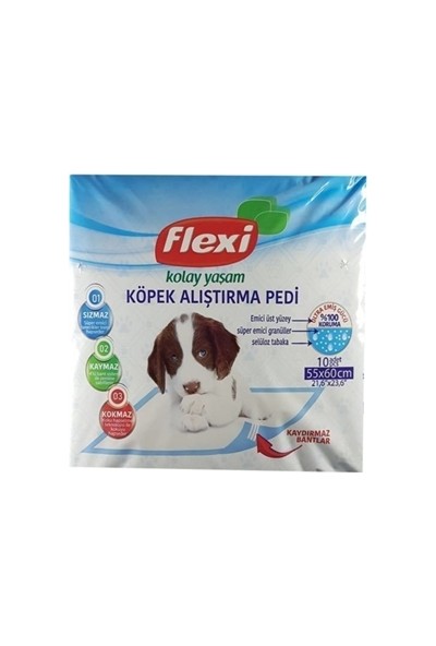 Flexi Kokulu ve Bantlı Köpek Alıştırma Çiş Pedi