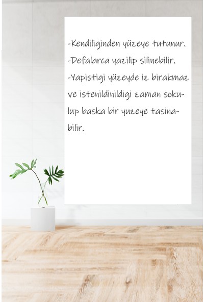 Kaizen Manyetik Yapışkanlı Beyaz Akıllı Kağıt Tahta 100x120 cm Kaizen Manyetik Yapışkanlı Beyaz Akıllı Kağıt Tahta 100x120 cm