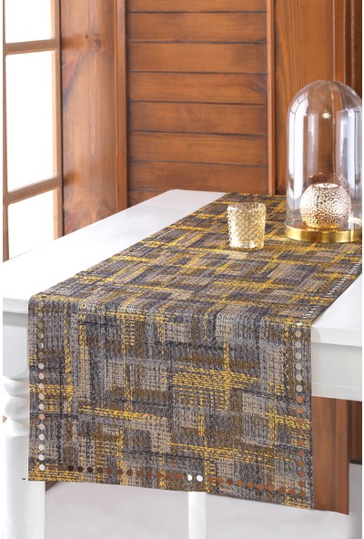 Özenev Sarı Runner Amerikan Servis Masa Örtüsü 40X140 cm Veranda-01 Özenev Sarı Runner Amerikan Servis Masa Örtüsü 40X140 cm Veranda-01